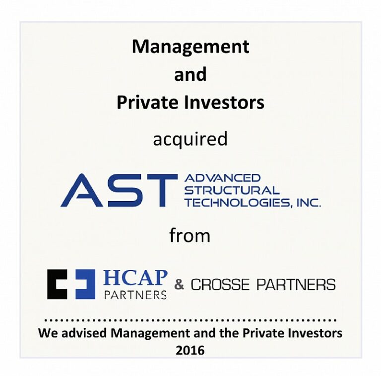 HÜBNER SCHLÖSSER & Cie organisiert die Übernahme der ADVANCED ...